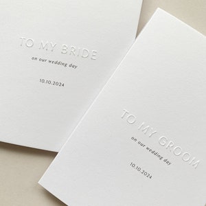 Personalized Love Letter | to My Bride/groom on Our Wedding Day Letters ...