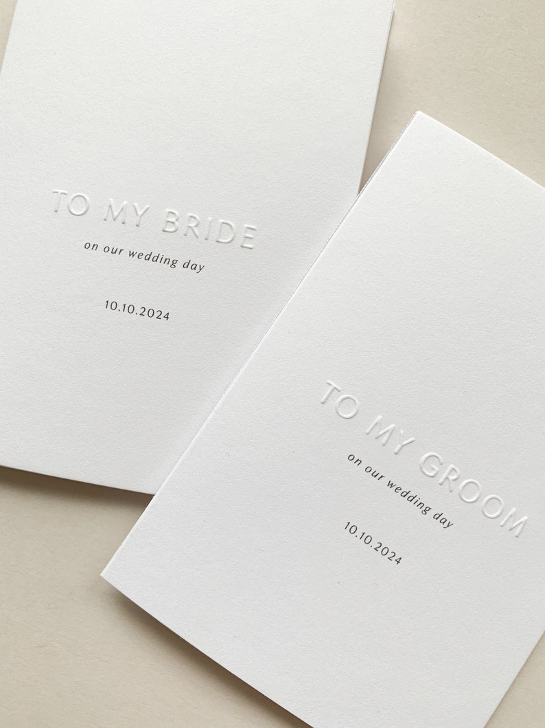 Personalized Love Letter | to My Bride/groom on Our Wedding Day Letters ...
