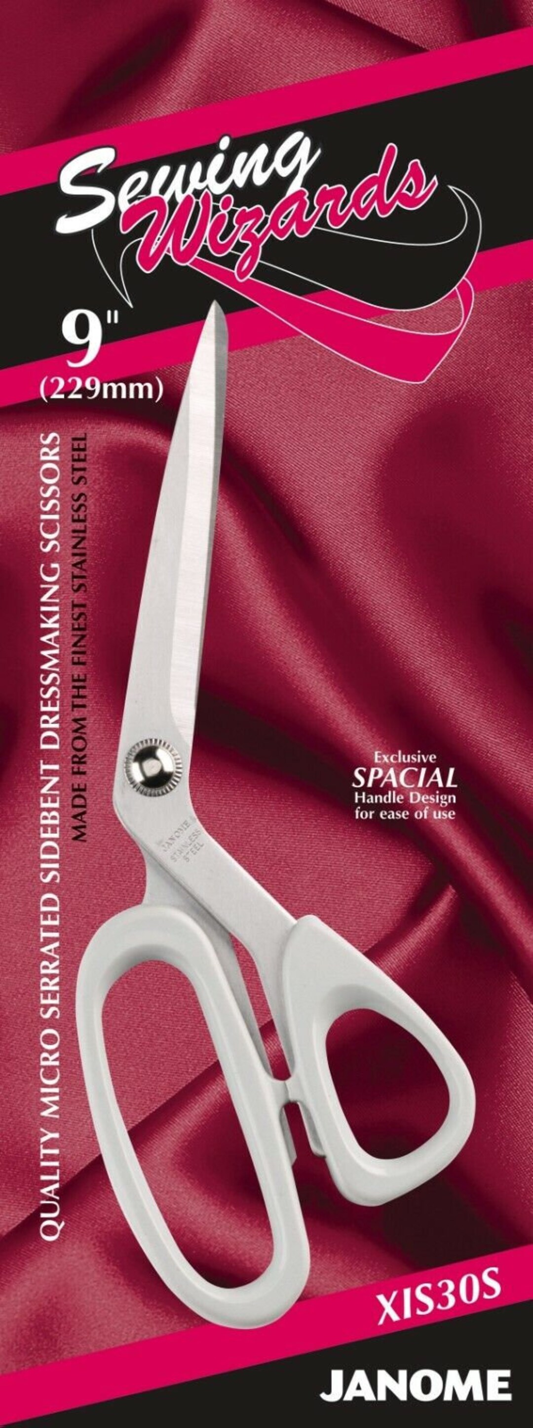 Janome Micro Serrated Sidebent Dressmaking Scissors 9 - Etsy