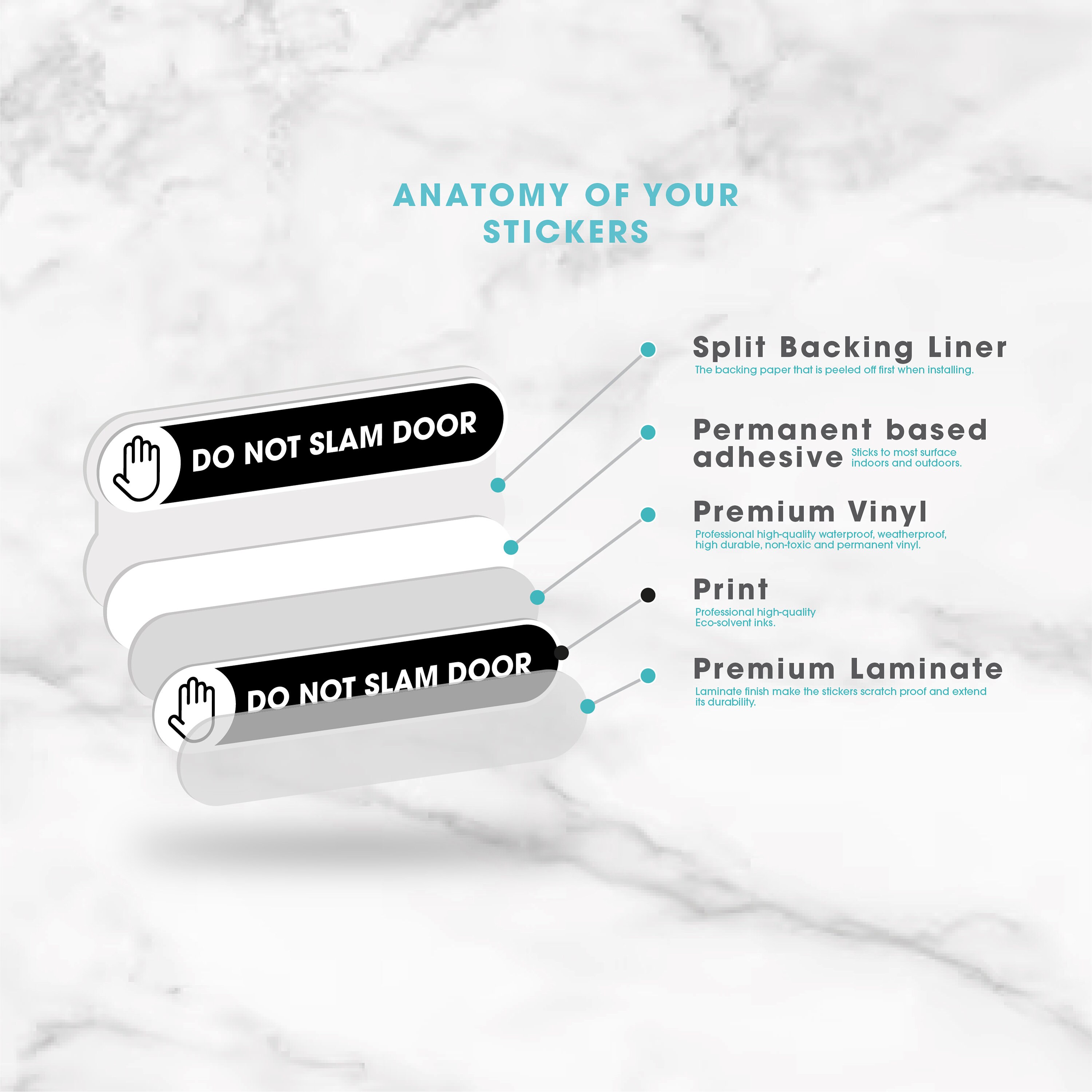 Do Not Slam Door Sticker Sign Car Window Sign Door - Etsy