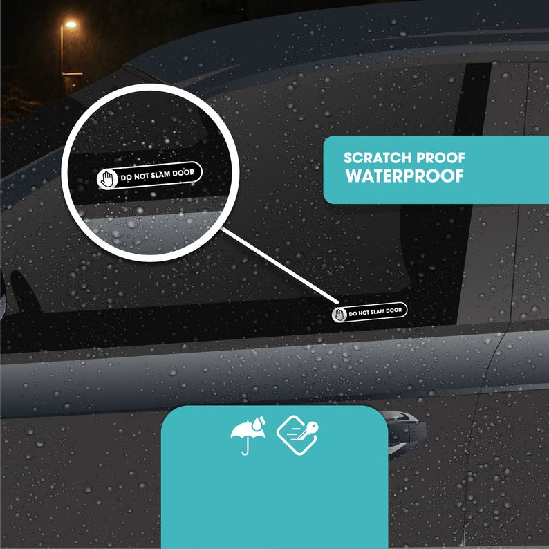 Do Not Slam Door Sticker Sign Car Window Sign Door - Etsy