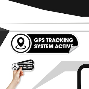 Gps Tracking System Sticker Gps Active Sign Waterproof Vinyl Sticker ...