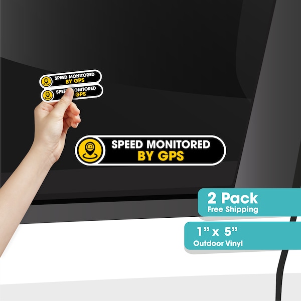 Speed Monitored by Gps Sticker - Etsy