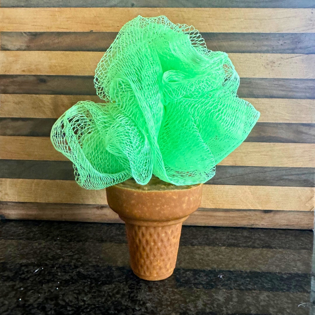 Lime and Mint Ice Cream Cone Soap | EO Soap | Cold Processed Soap ...