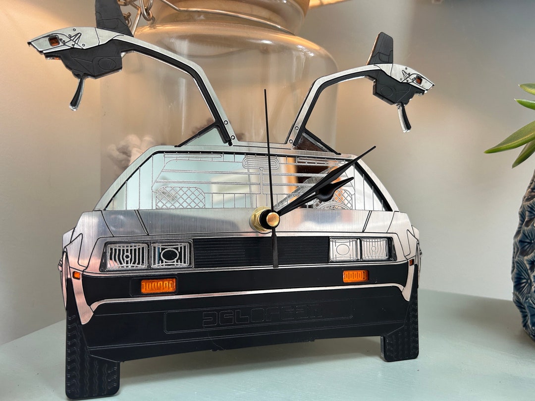 Delorean Style Acrylic Clock Similar to the DMC-12 - Etsy