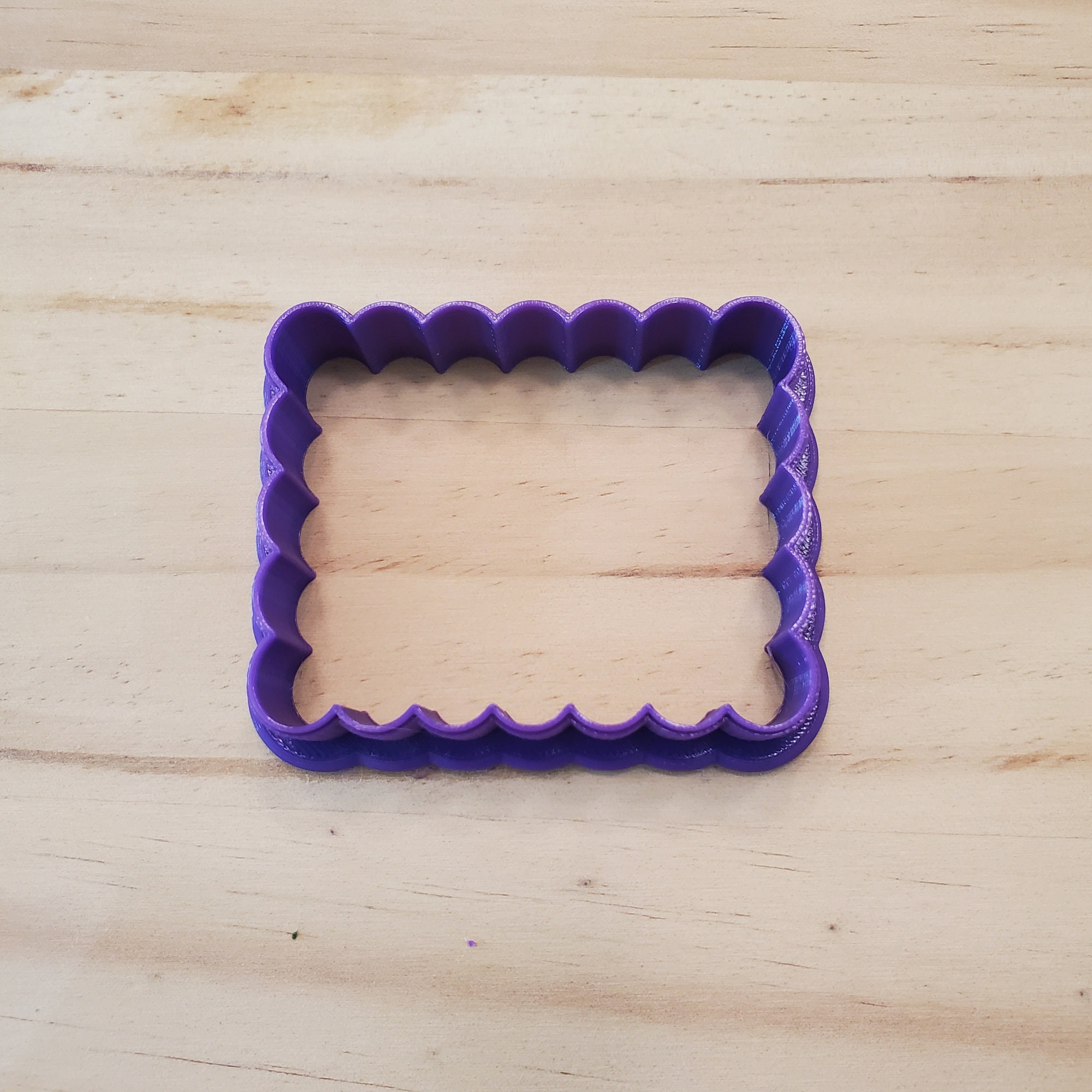 Scalloped Rectangle Cookie Cutter and Fondant Cutter and Clay Cutter - Etsy