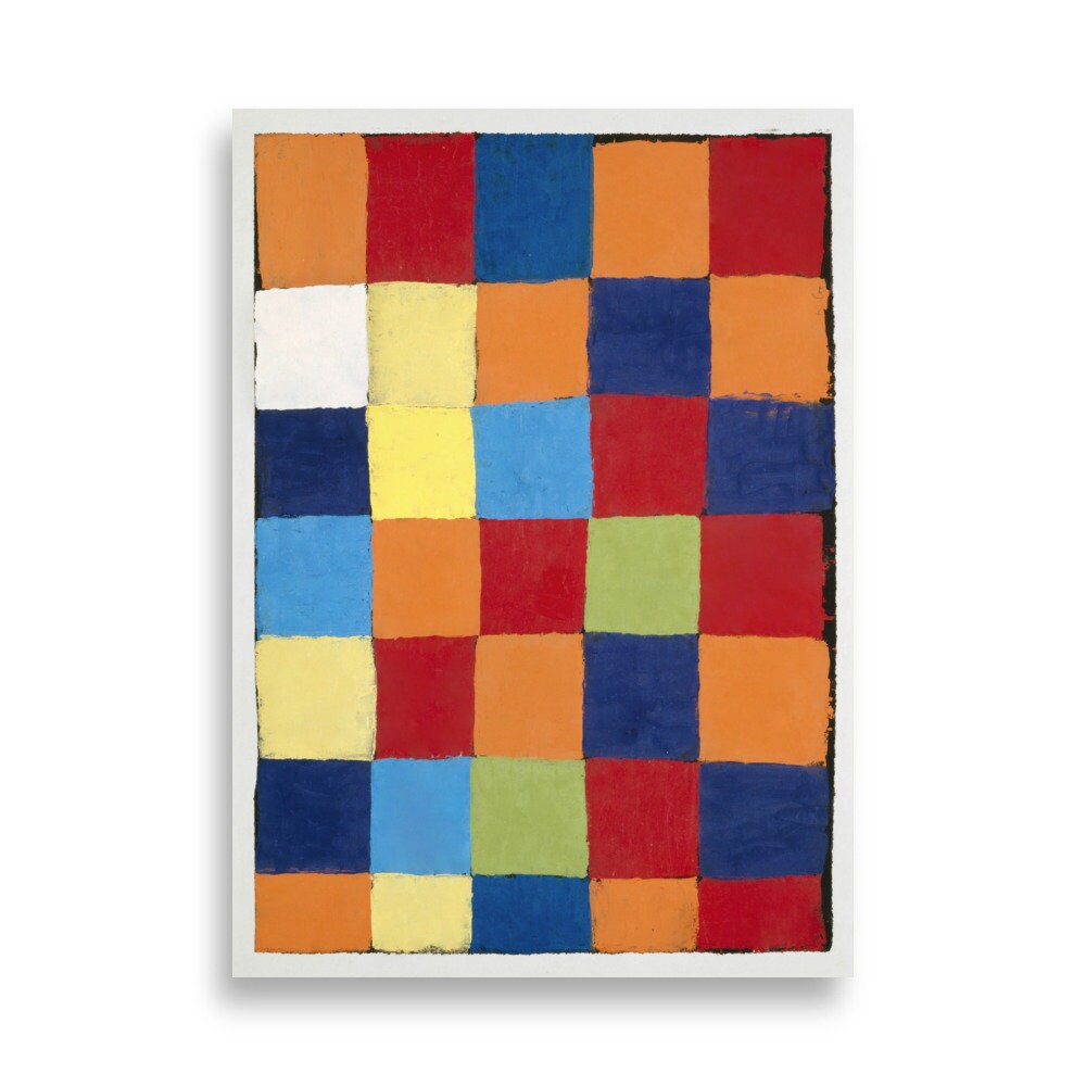 Paul Klee 'qu 1 Color Chart' Abstract Art Print, Modern Wall Decor - Etsy