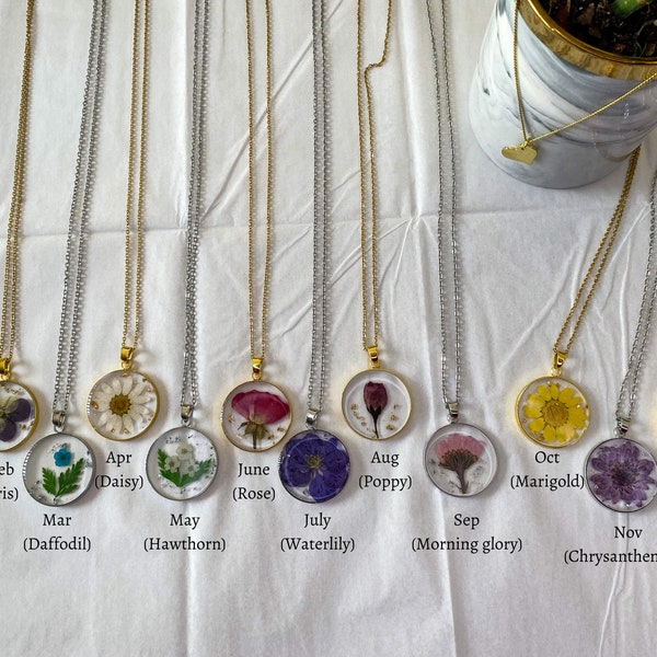 Real Flower Necklace - Etsy
