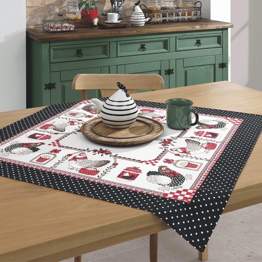 TABLE LINEN SET, Place Mats, Table Runner, Tablecloths, Washable Place ...