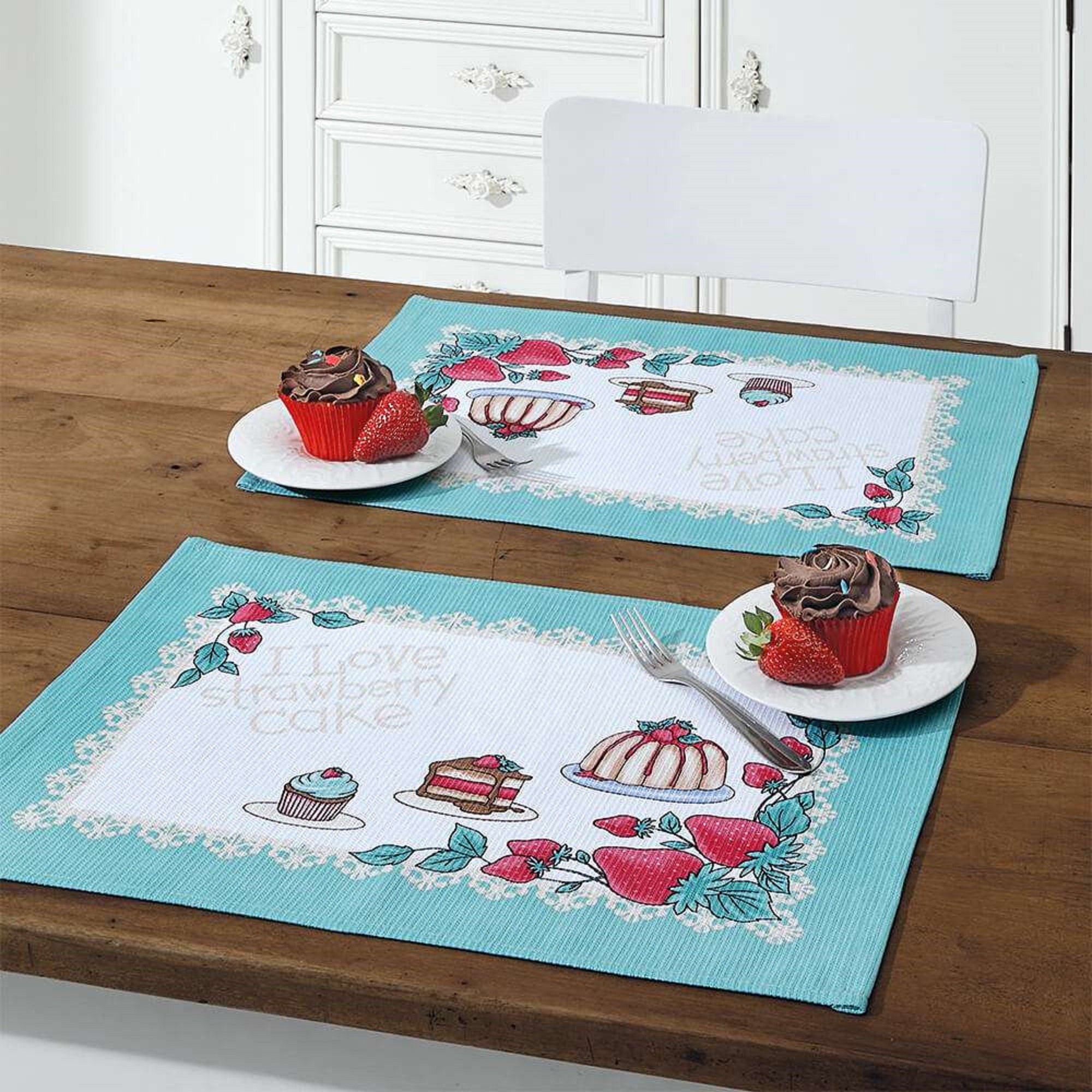 TABLE LINEN SET, Place Mats, Table Runner, Tablecloths, Washable Place ...