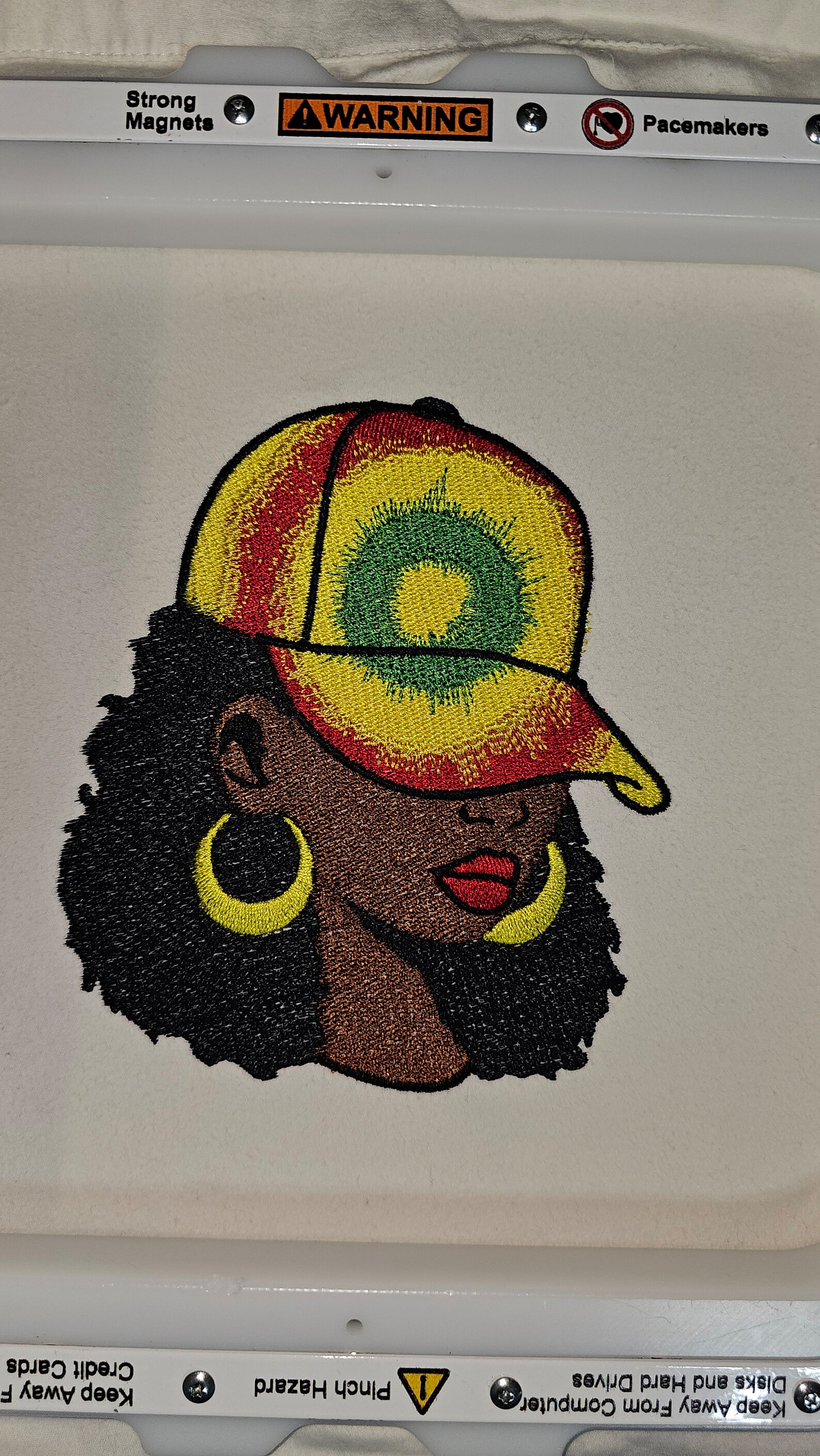 Juneteenth Celebration Embroidery Design Afrocentric Woman With Tie-dye ...