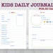 Kids Daily Journal Printable A 30-day Kids Dairy Dairy for Children ...