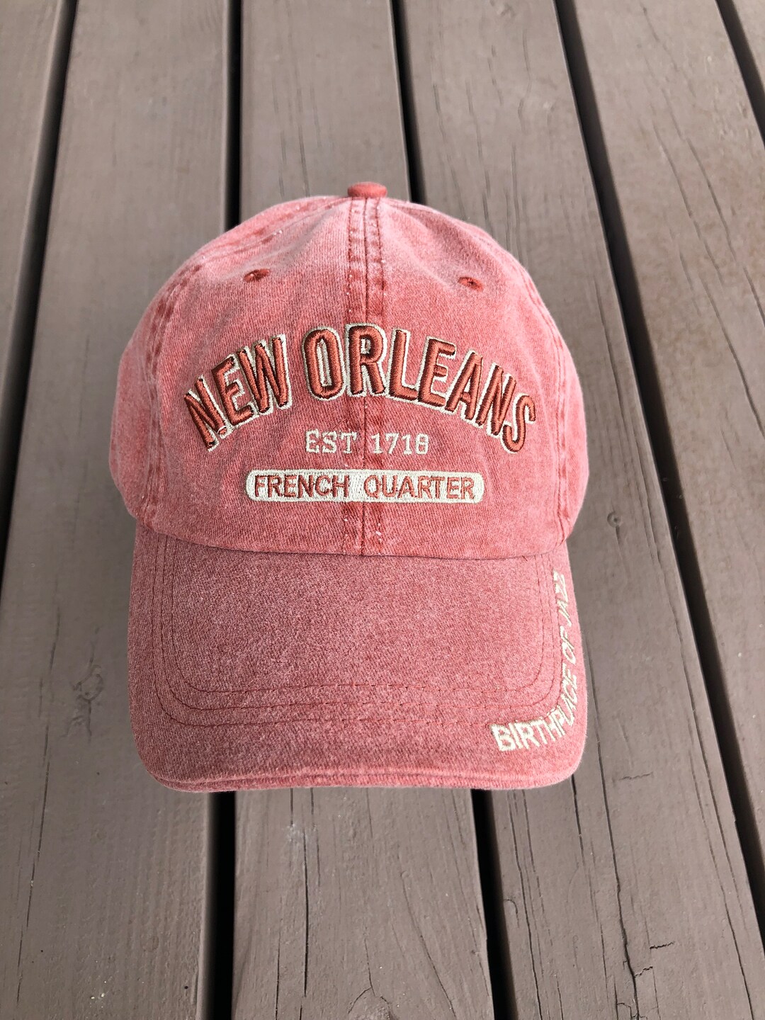 Washed Rust New Orleans Baseball Cap - Etsy