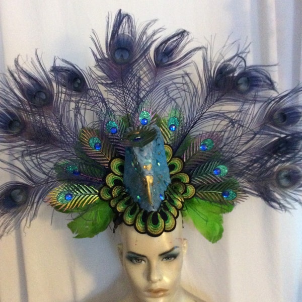 Peacock Headress - Etsy