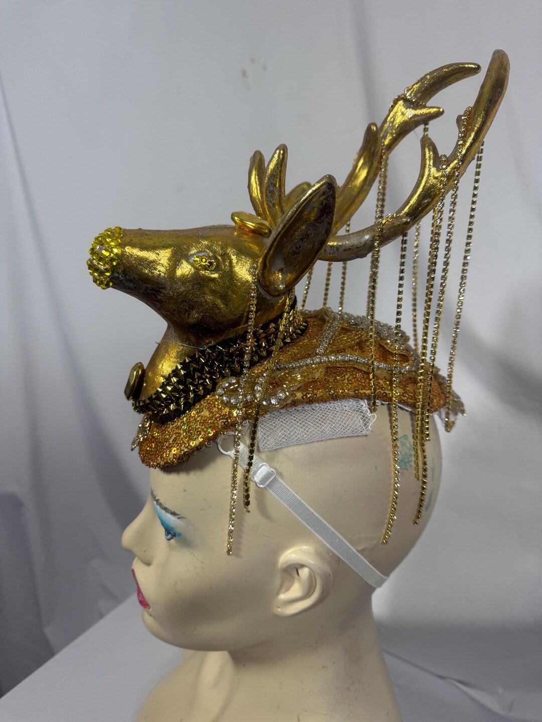 Golden Dear Christmas Headdress - Etsy