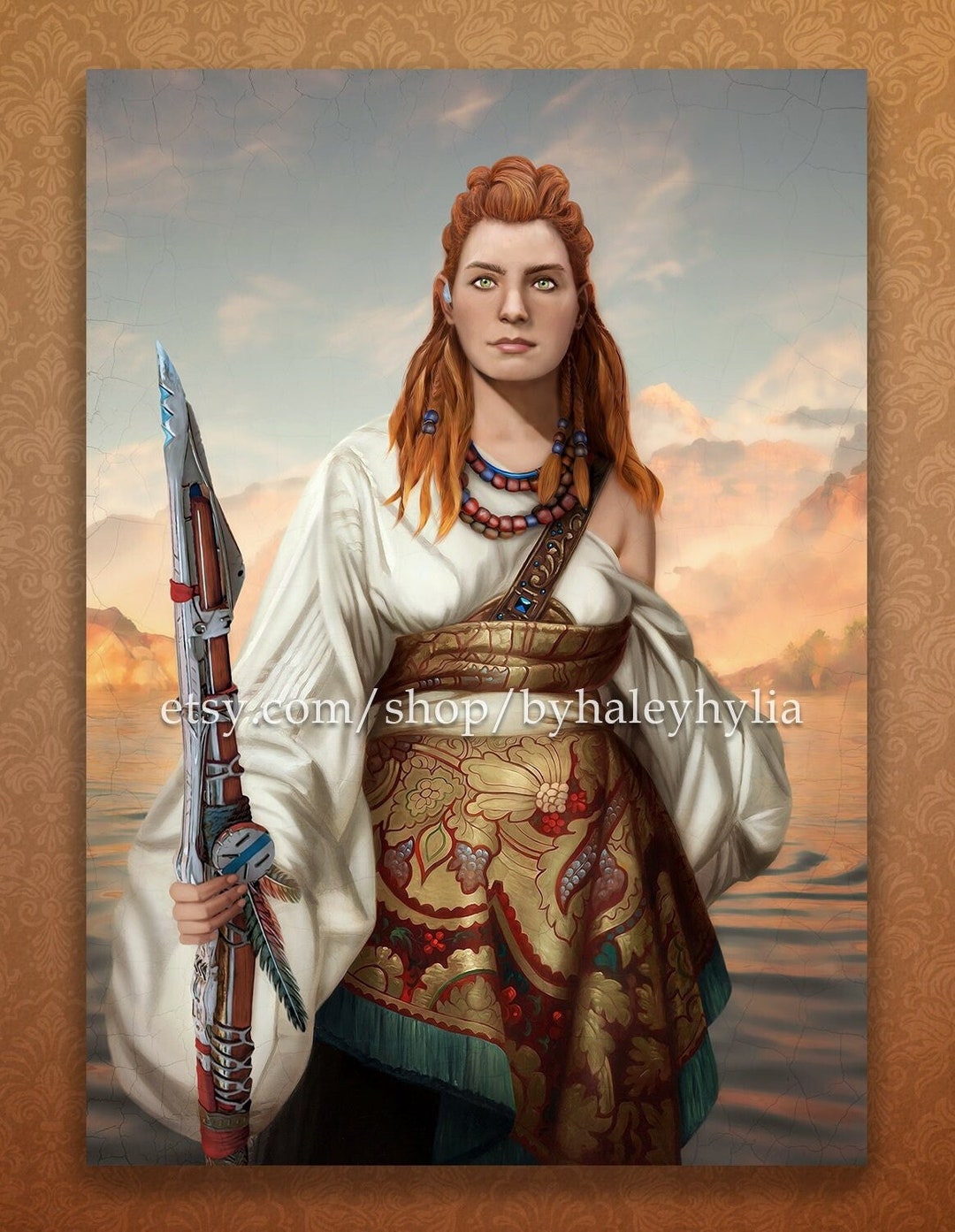 Aloy Horizon Forbidden West Classical Portrait Art Print - Etsy