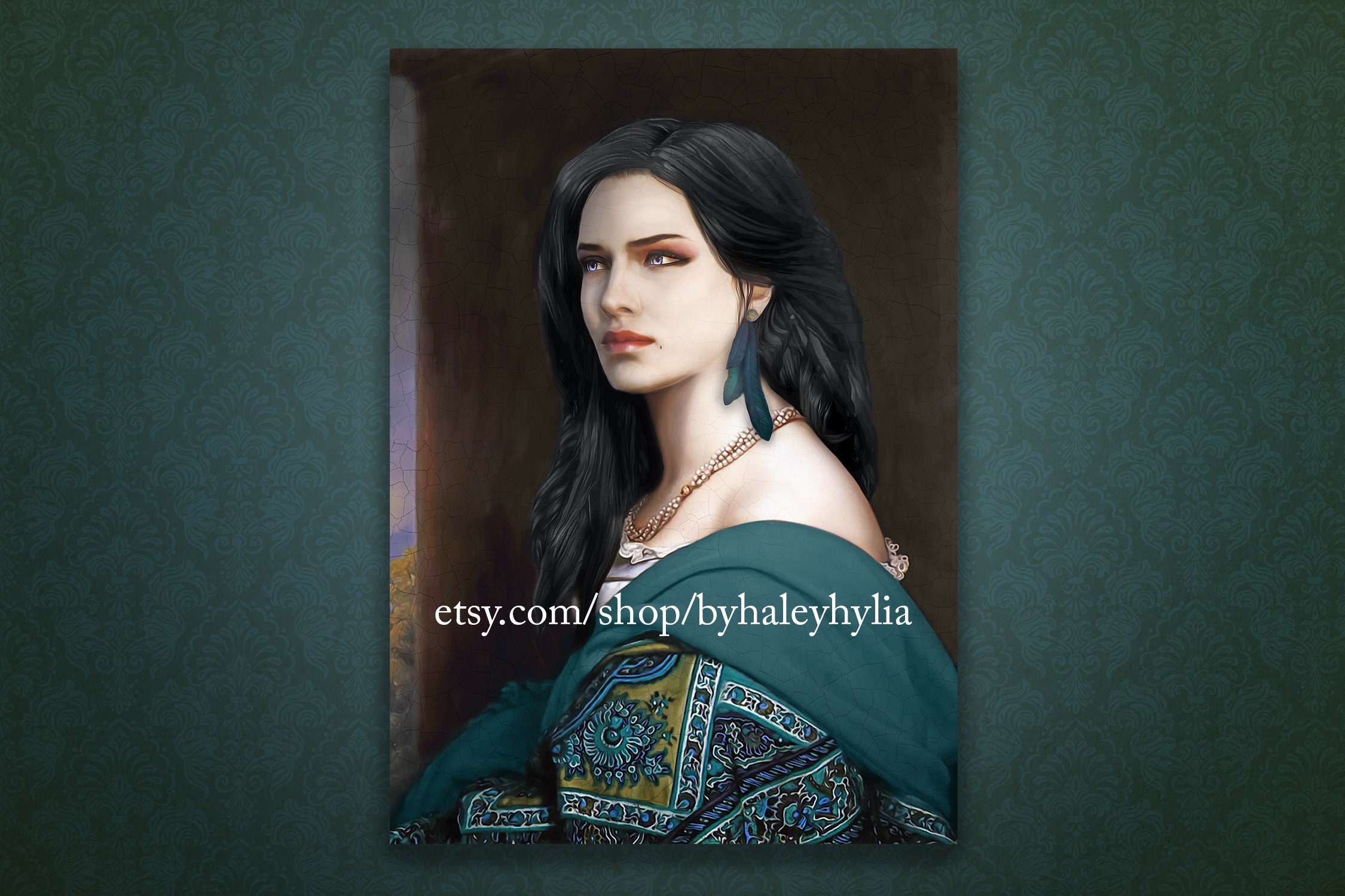 Yennefer the Witcher Classical Portrait Art Print - Etsy