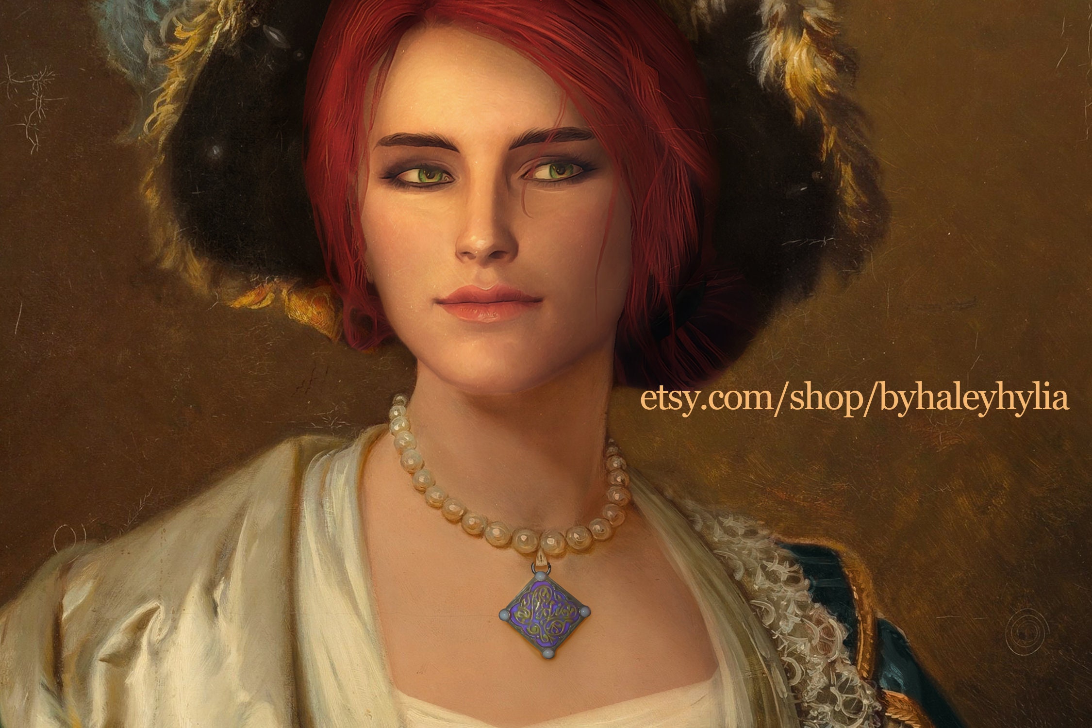 Triss Merigold the Witcher Classical Portrait Art Print - Etsy