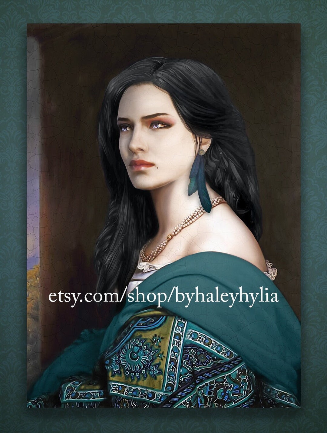 Yennefer the Witcher Classical Portrait Art Print - Etsy