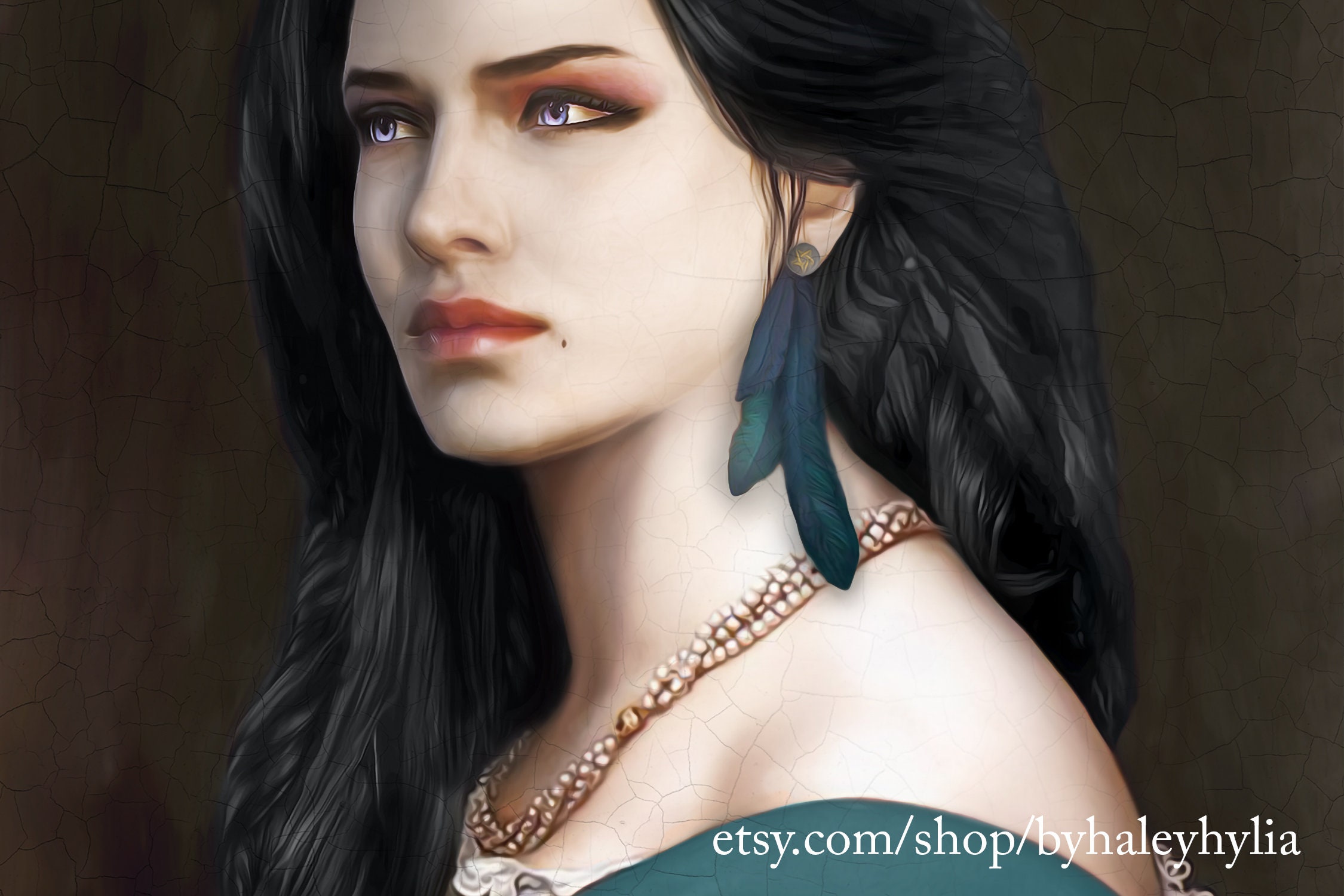 Yennefer the Witcher Classical Portrait Art Print - Etsy