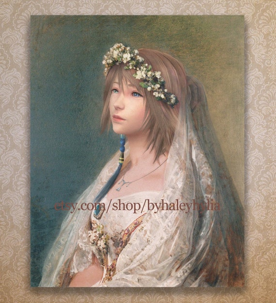 Yuna FFX Classical Portrait Art Print | Etsy