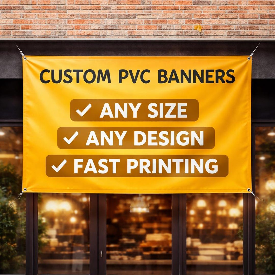 PVC Banner Printing | Custom Outdoor Vinyl Banner | Personalised ...