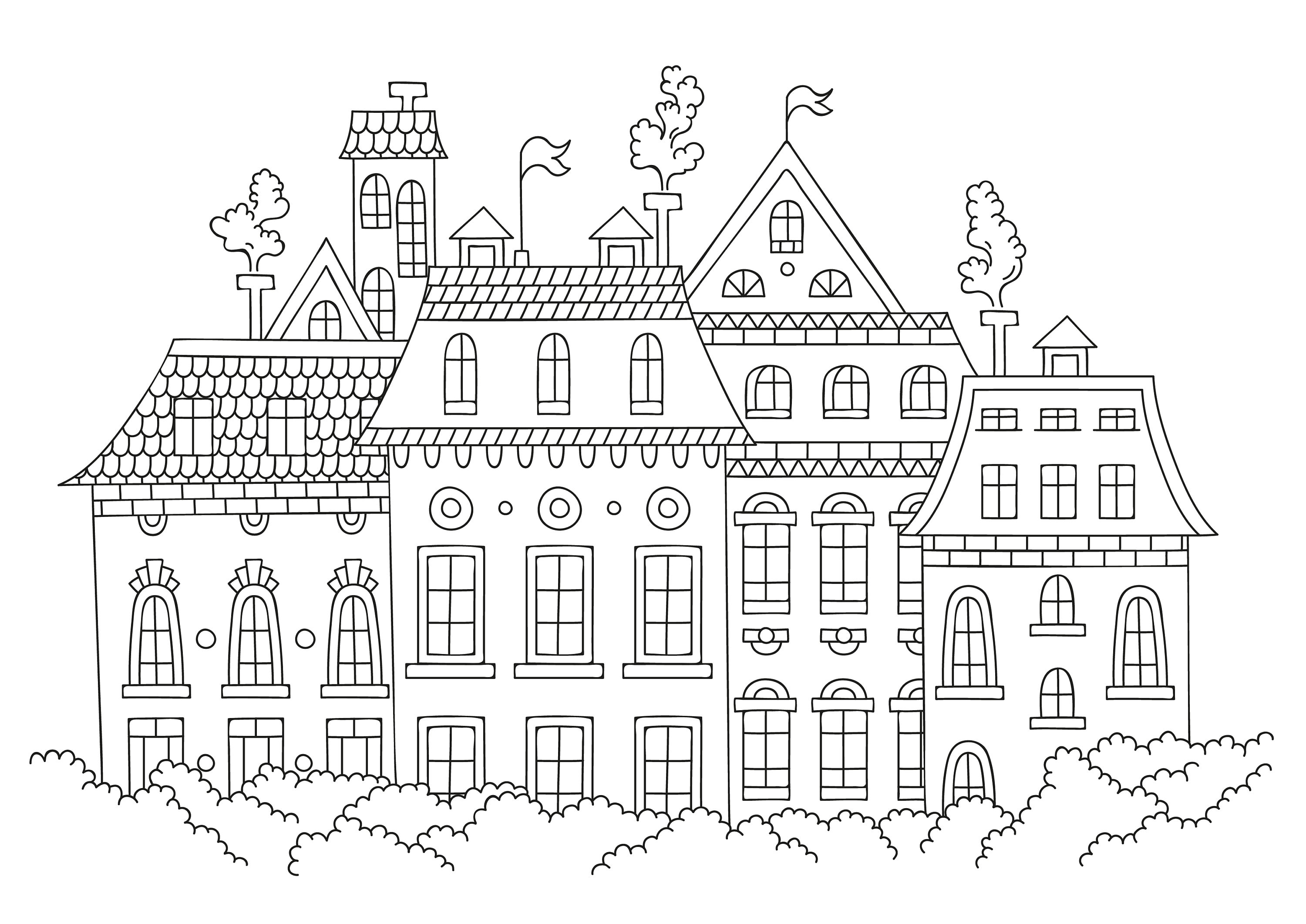 Building Coloring Pages For Adults