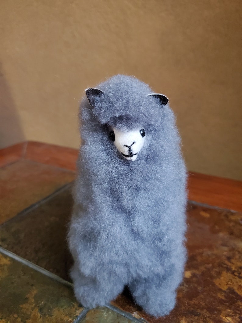 Baby Alpaca fur toy handmade alpaca stuffed animal real | Etsy