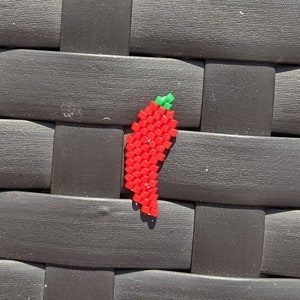 Pepper Brick Stitch Bead Pattern, Brick Stitch, Beading Pattern ...