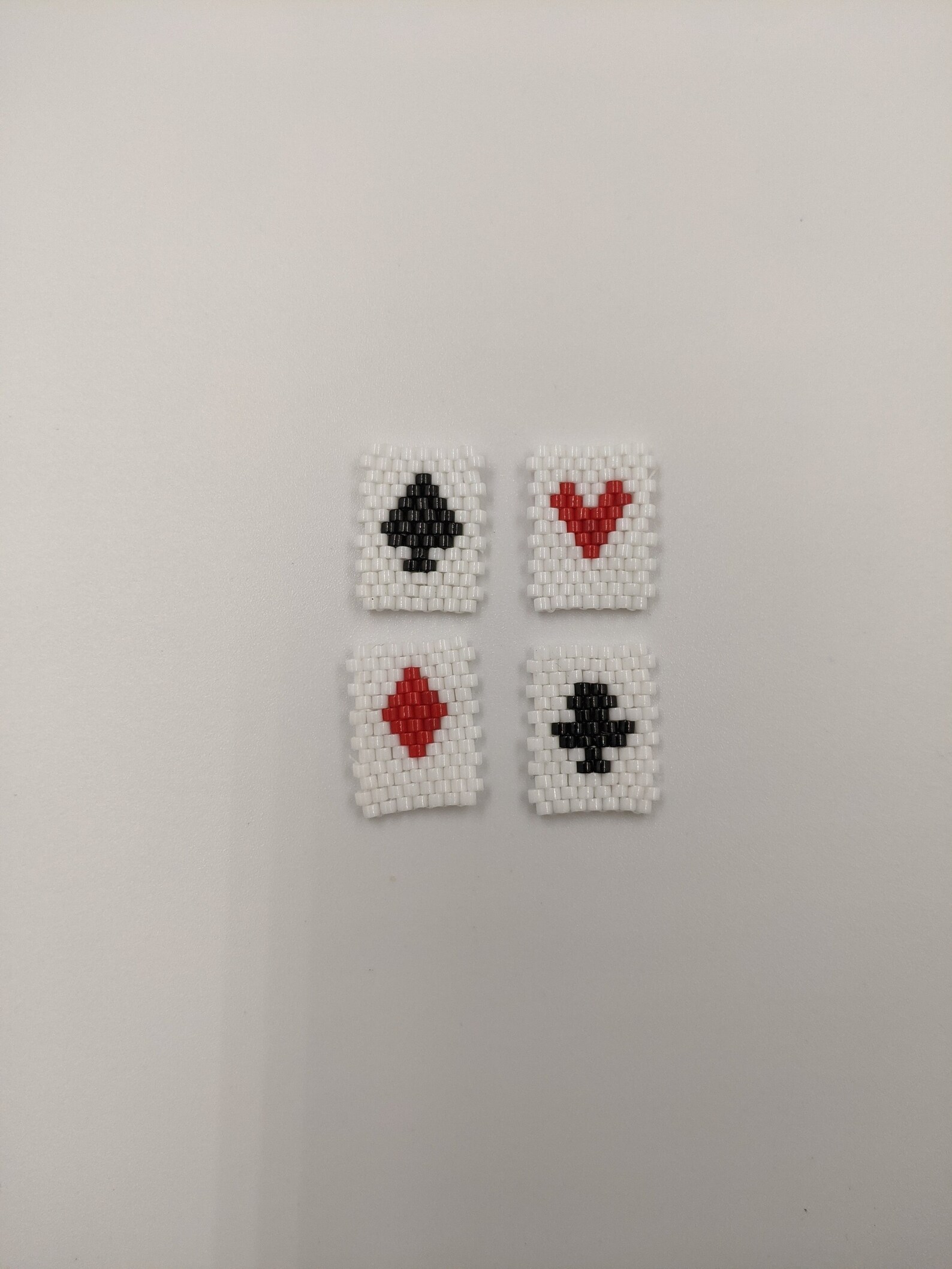 Playing Cards Brick Stitch Bead Pattern, Brick Stitch, Beading Pattern ...