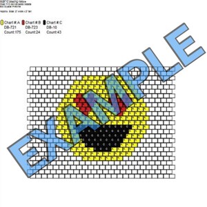 Glue Bottle Brick Stitch Pattern, Brick Stitch, Beading Pattern, Back ...