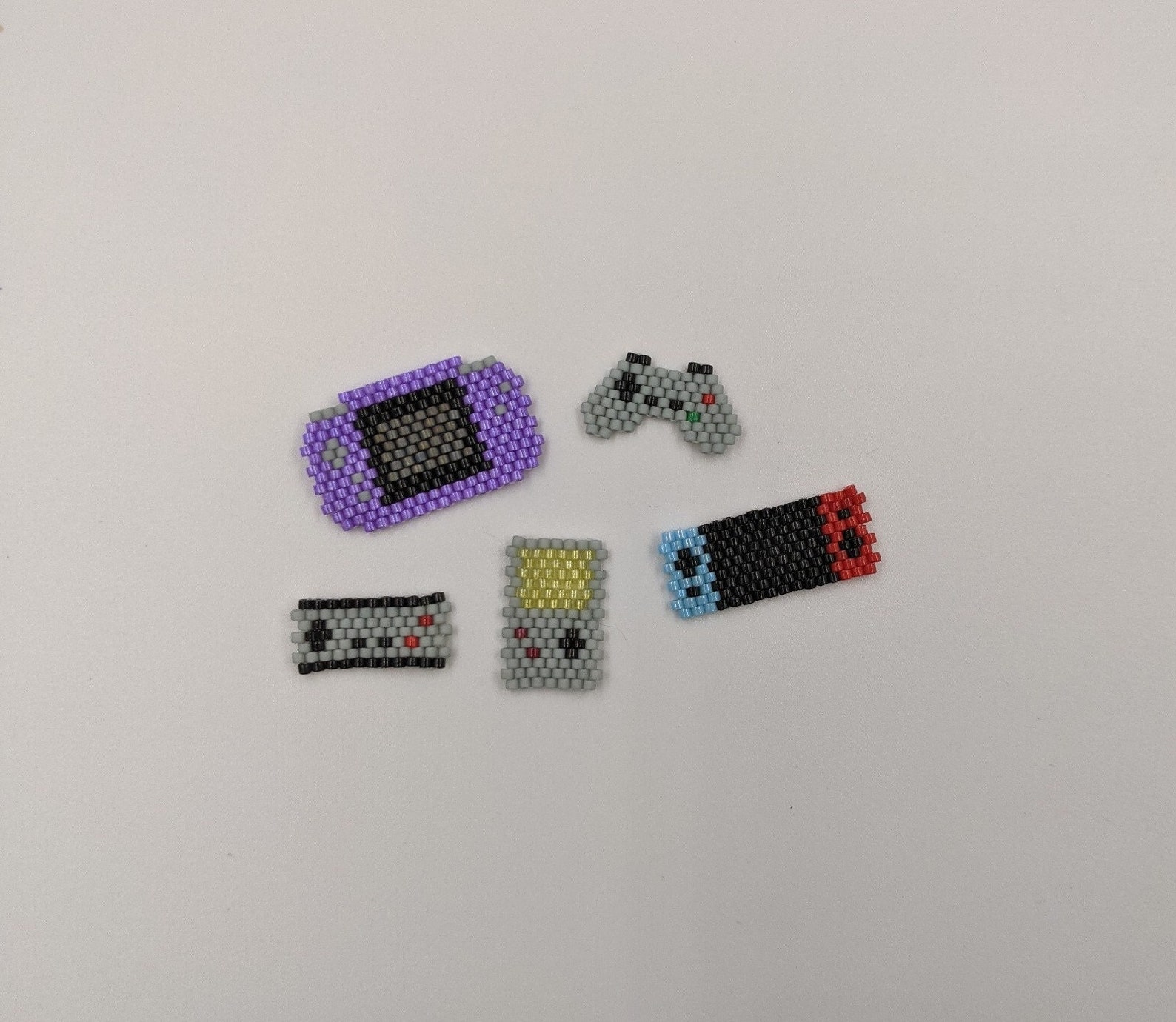 Gamer Pack, Handheld Game System, Brick Stitch Bead Pattern, Game ...