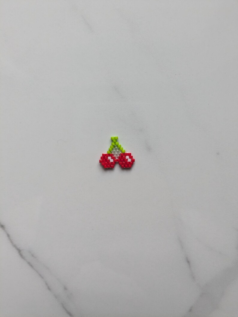 Cherries Brick Stitch Bead Pattern, Brick Stitch, Beading Pattern ...