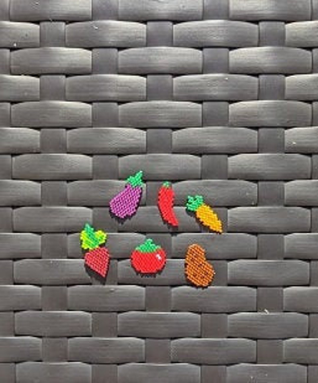 Vegetable Brick Stitch Bead Pattern, Brick Stitch, Beading Pattern ...
