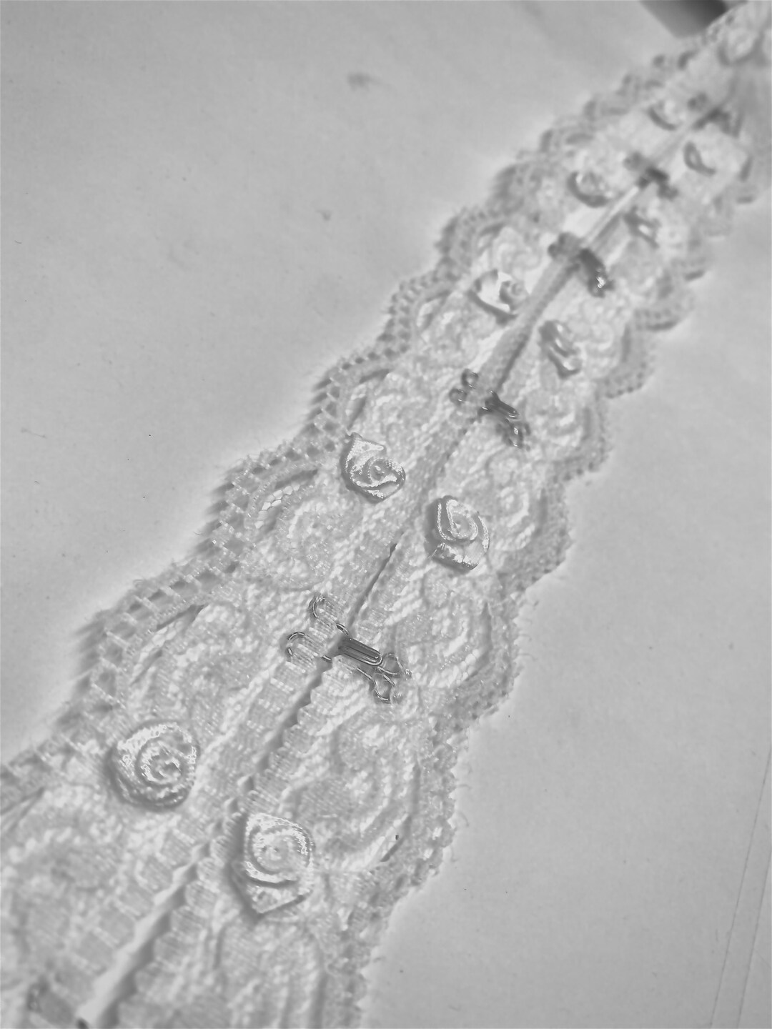 Hook and Eye Trim With Lace Edging Both Sides - Etsy