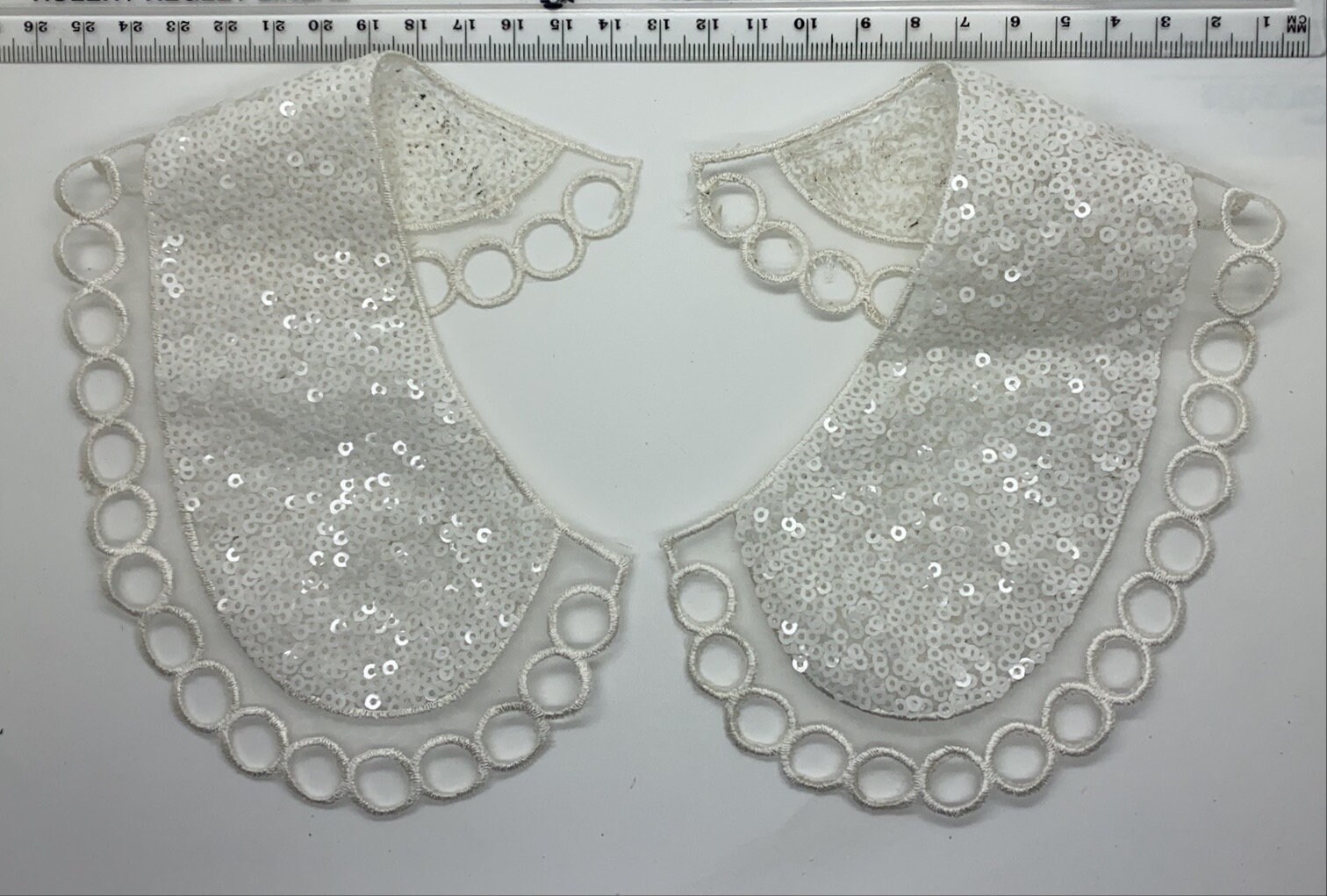 Peter Pan Ladies Collar With Small Sequins - Etsy UK