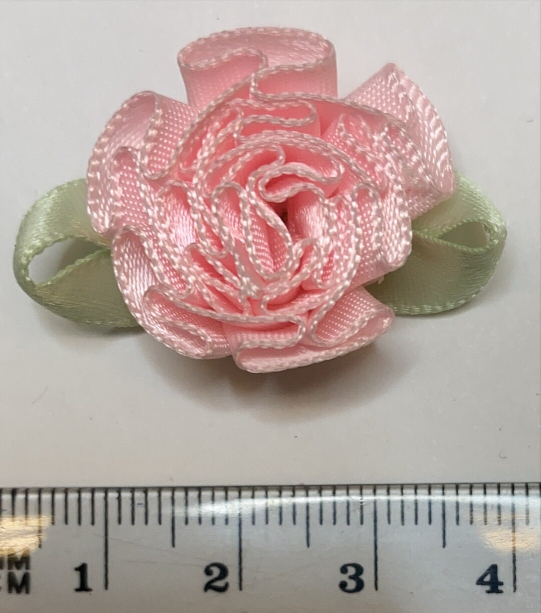 Satin Ribbon Pink Rosebud Bow -pack of 10 - Etsy