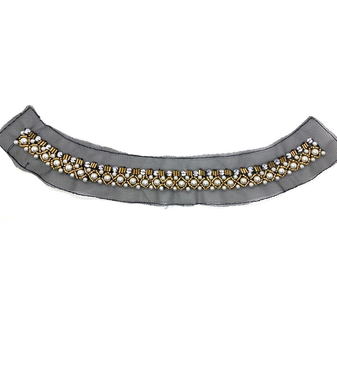 Pearl Beaded Neckpiece/collar - Etsy