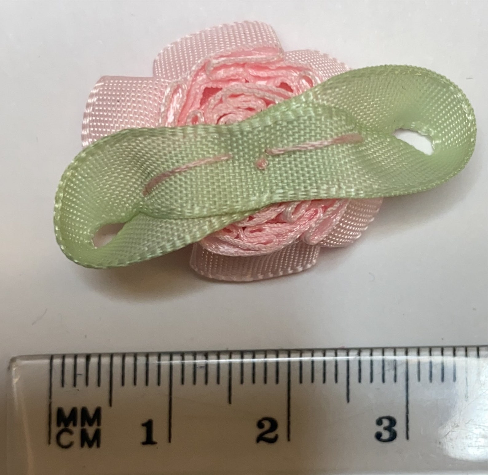 Satin Ribbon Pink Rosebud Bow pack of 10 - Etsy