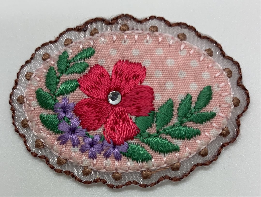 Embroidered Oval Motif-pack of 2 - Etsy