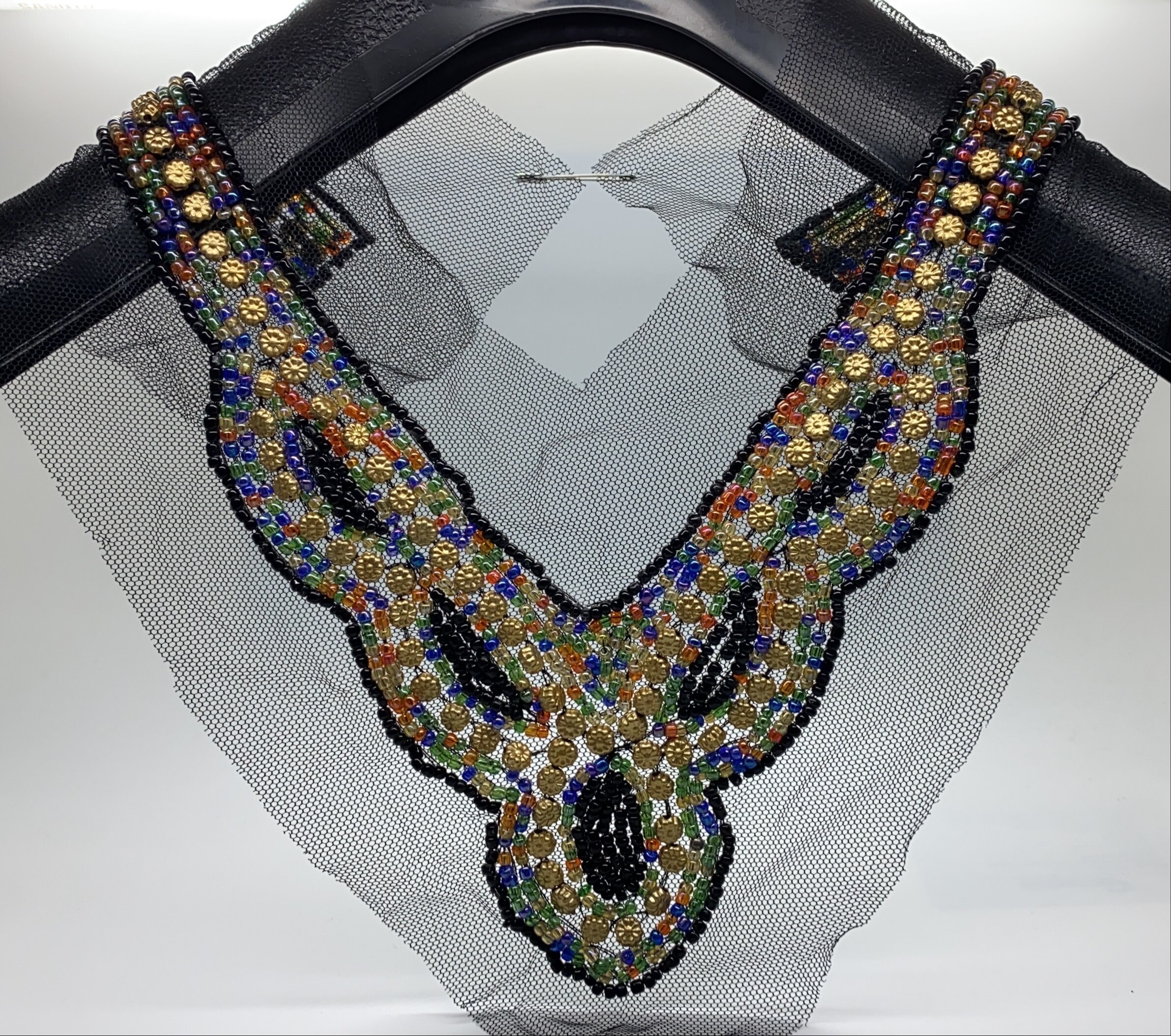 Inserto de collar 'V' con cuentas | Etsy España