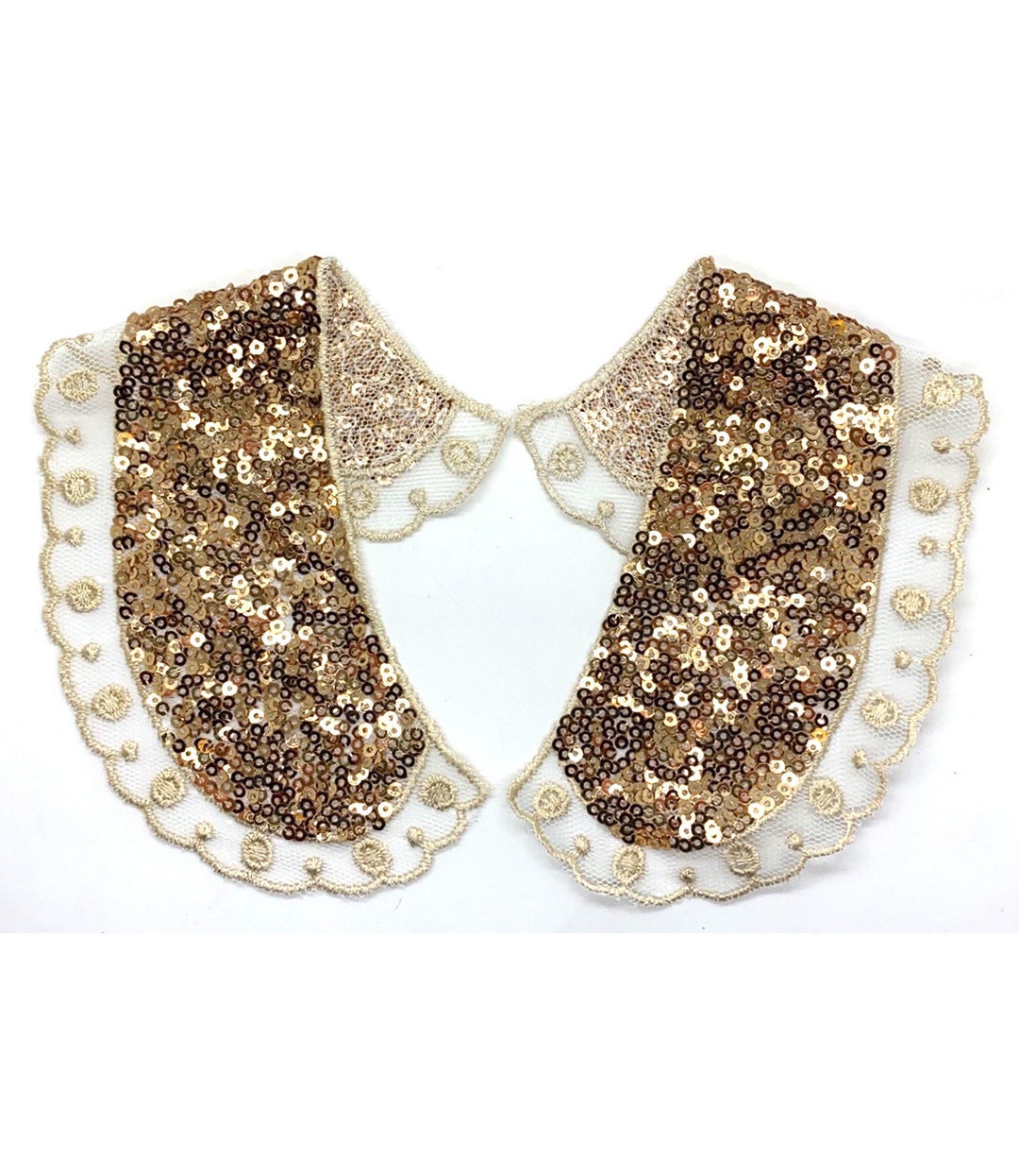 Sequin Peter Pan Collar - Etsy UK
