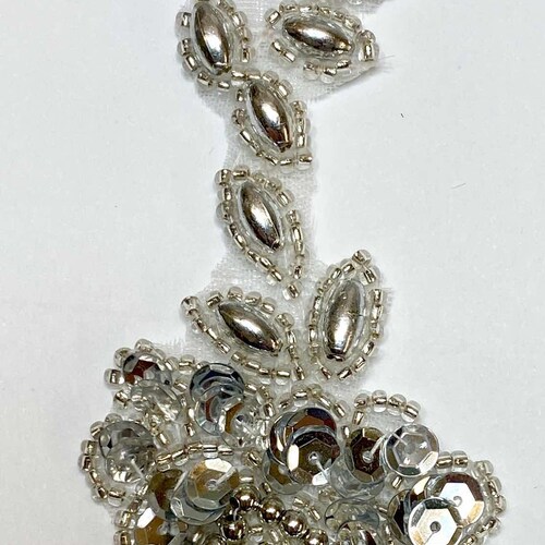 Beaded Sequin Embroidery Ribbon Lace Trim.pearl Beaded Lace - Etsy