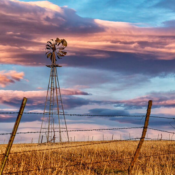 Windmill Scene - Etsy