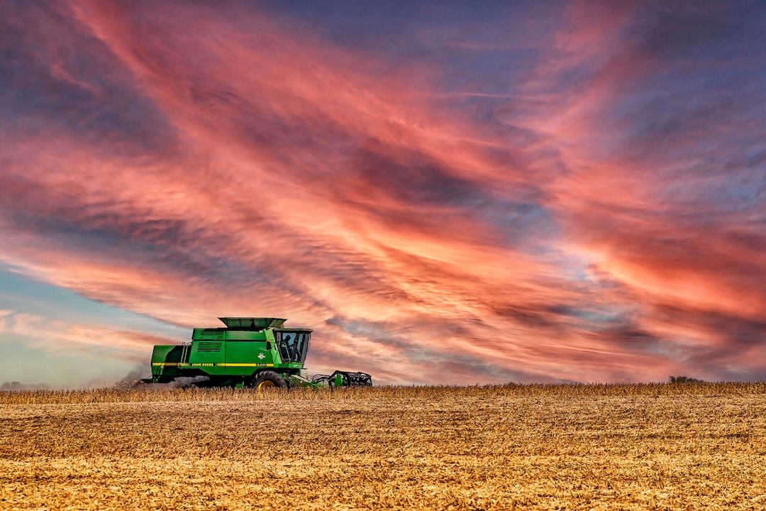 Soybean Harvest, Farm Scene, John Deere Combine, Farm Decor, Digital ...