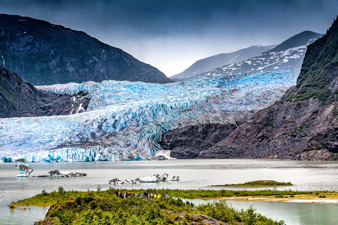 MENDENHALL GLACIER, Juneau Alaska, Blue Ice Glacier, Alaska Wall Art ...