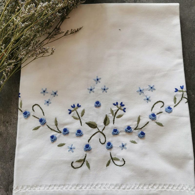 Embroidered Pillowcases - Etsy