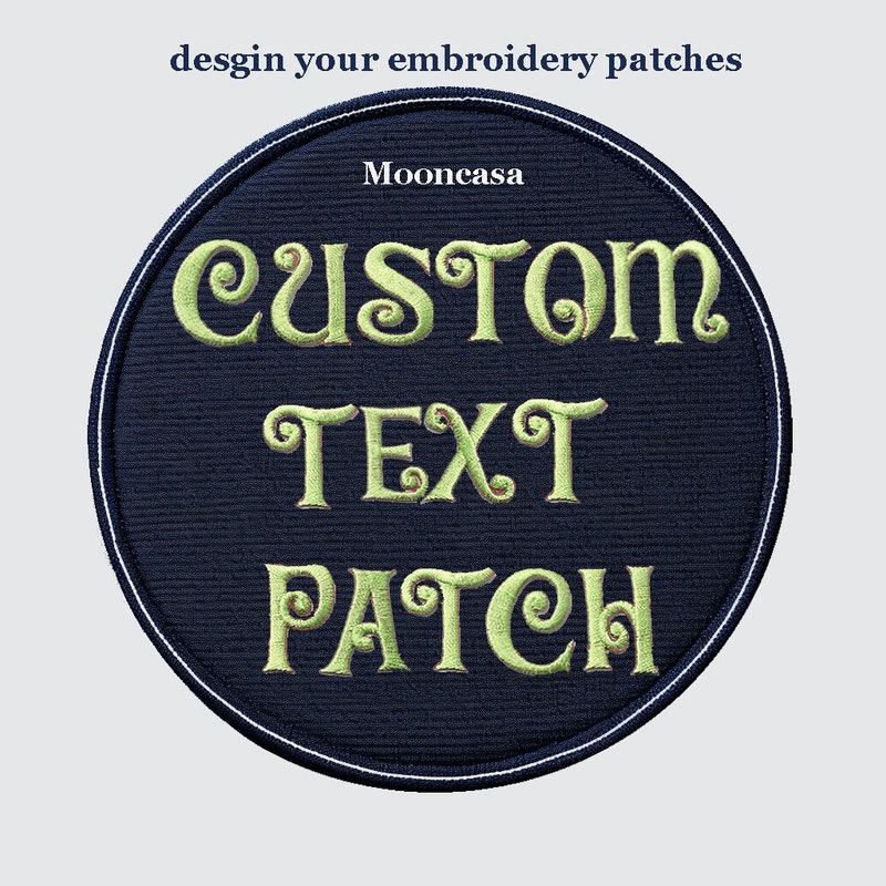 Custom Text Patch - Etsy