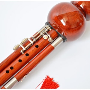 Orientalmusicsanctuary Extended-range Cambodian Rosewood Hulusi ...