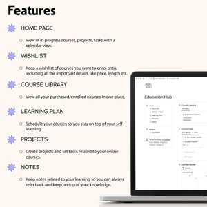 Notion Template Online Course Planner, Self Learning Student Planner ...
